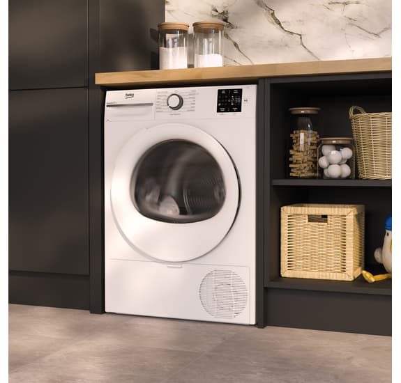 8kg Heat Pump Tumble Dryer with Sensor Programmes BM3T3823 | Beko UK