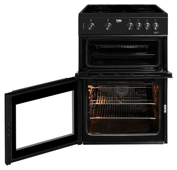 60cm Twin Cavity Electric Cooker KTC611 | Beko UK