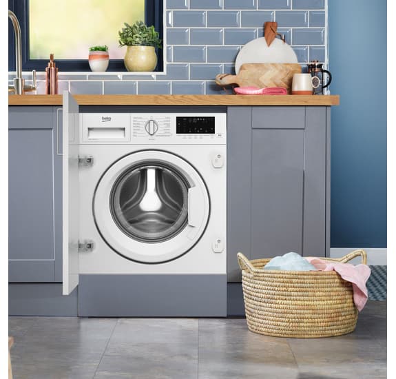 Integrated 8kg 1400rpm Washing Machine with Quick Programme WTIK84122 ...