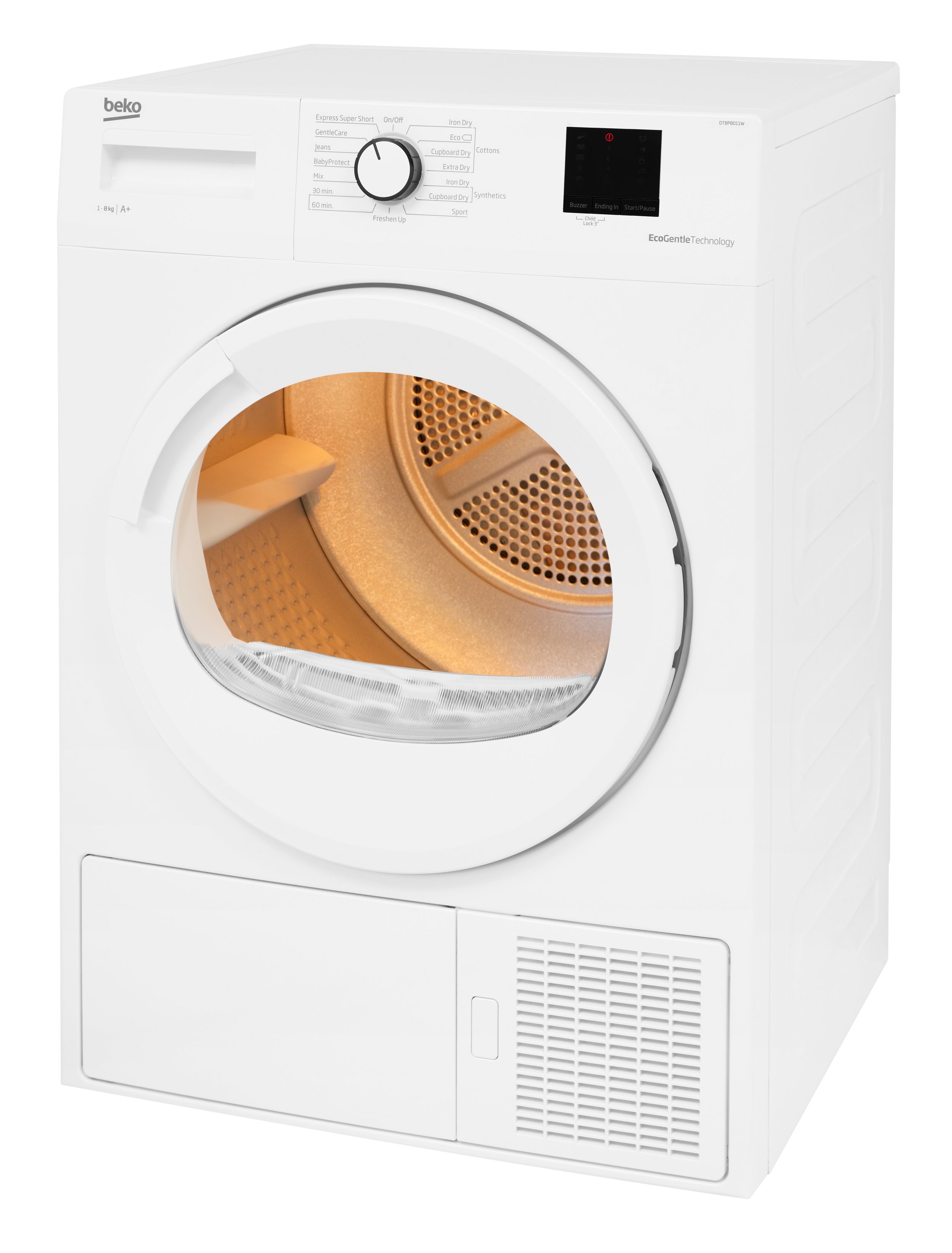 Beko dtlce80121w 8kg condenser tumble dryer store