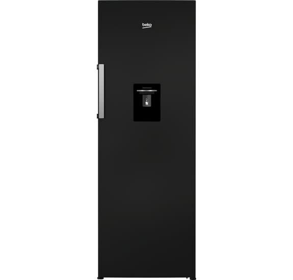 Black tall larder fridge store