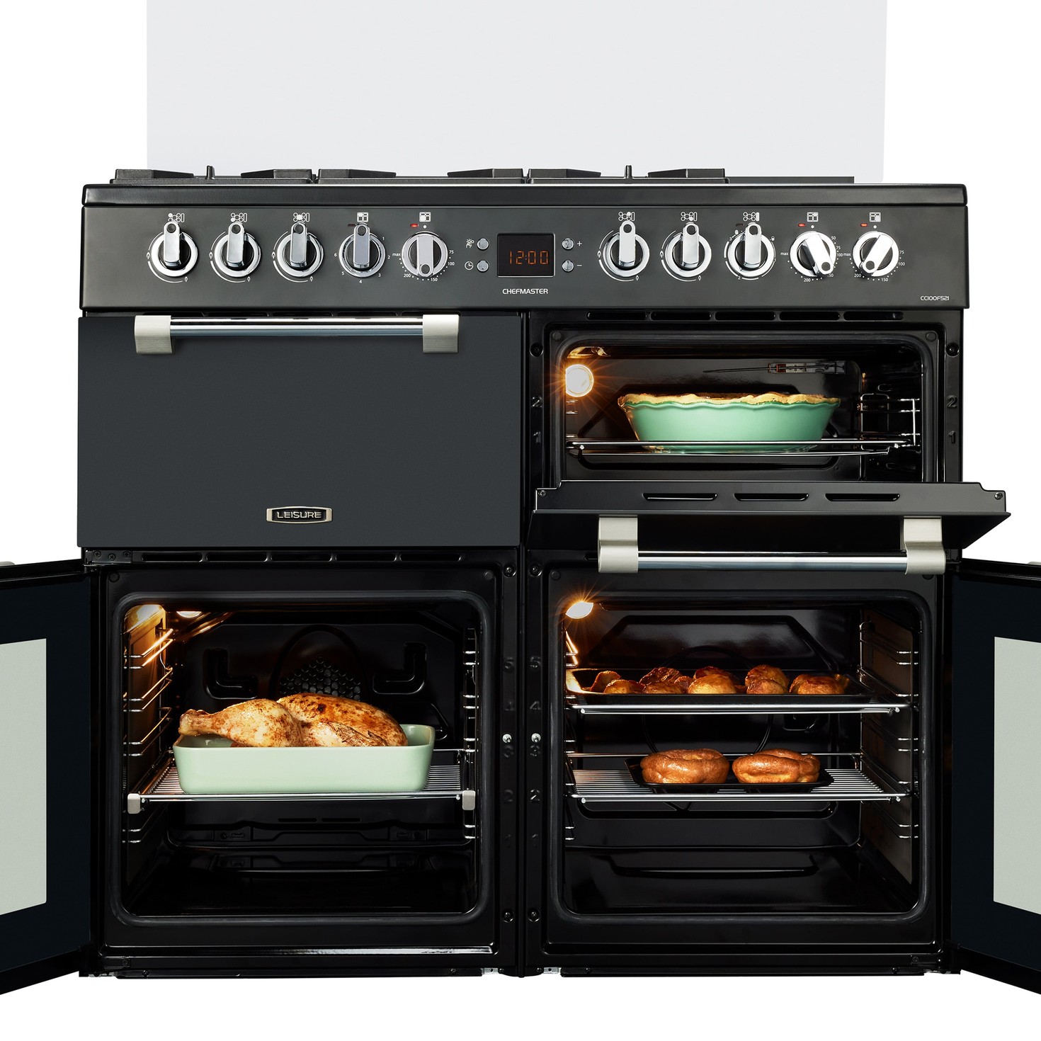 100cm Dual Fuel Range Cooker | Chefmaster CC100F521 | Leisure